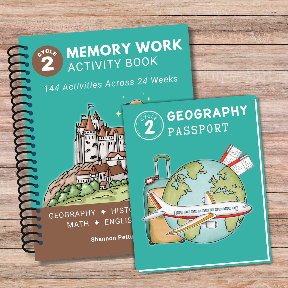 Cycle 2 Memory Work Activity Book + Geography Passport – Devoted to Littles